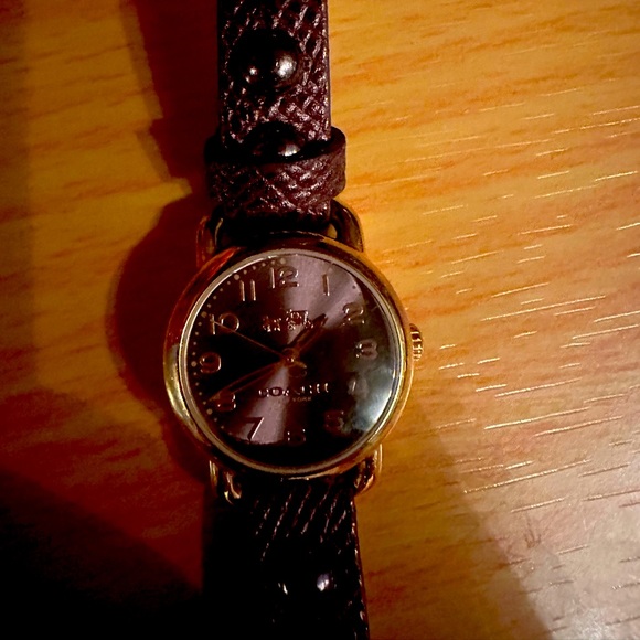 Coach | Accessories | Coach Watch Leather Band Small Size | Poshmark